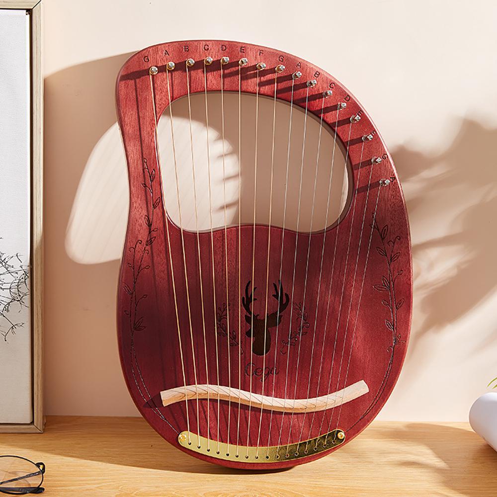 🔥[Spot Hotsale]🔥Lyre Harp 16 Strings Wooden Stringed Instrument Harp ...