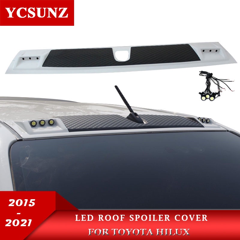 ABS Led Roof Panel Roof Spoiler Cover For Toyota Hilux 2015 2016 2017 ...