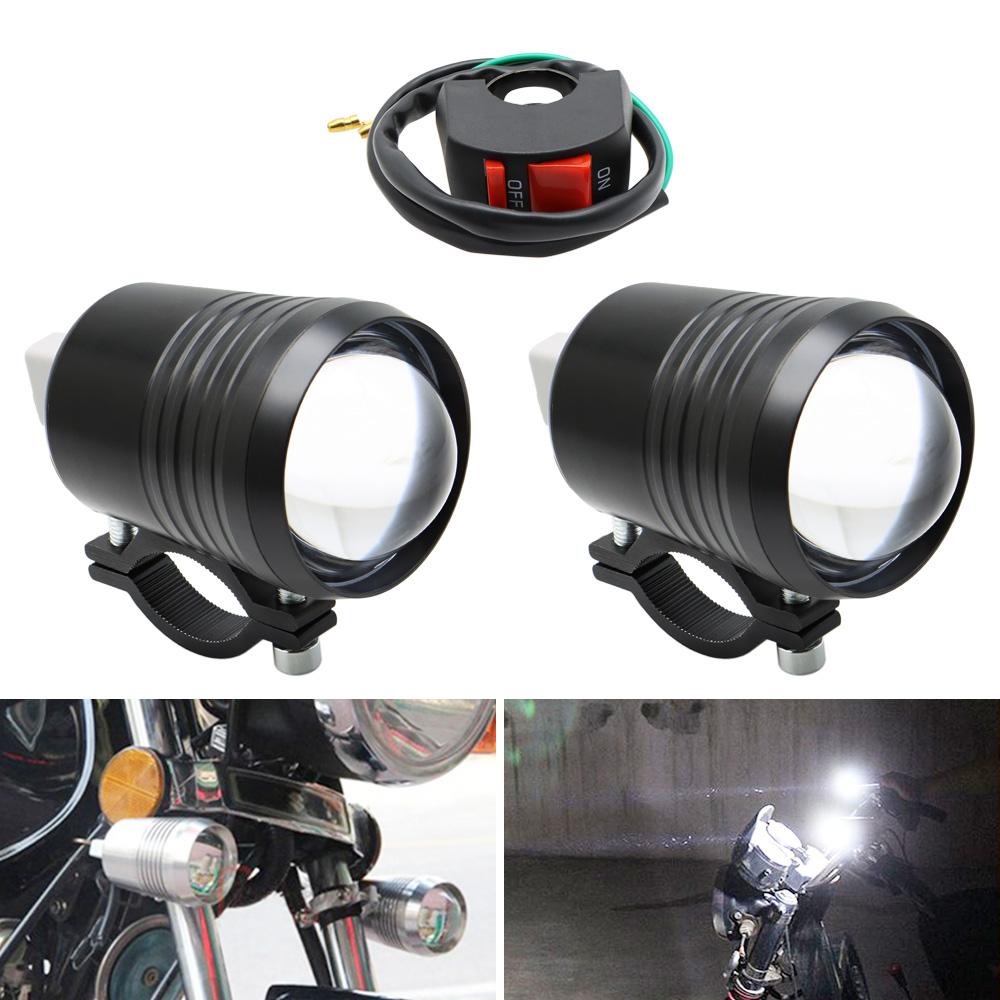 Motorcycle Spotlight 12V 15W Adjustment Laser Barrel External Spotlight ...