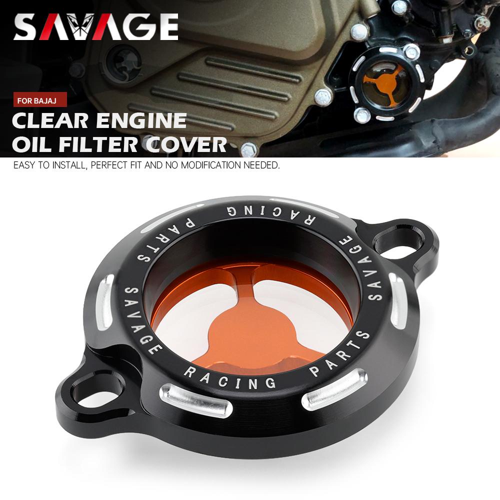 Clear Engine Oil Filter Cover For BAJAJ Pulsar 200 NS 200RS 200AS 2012 ...