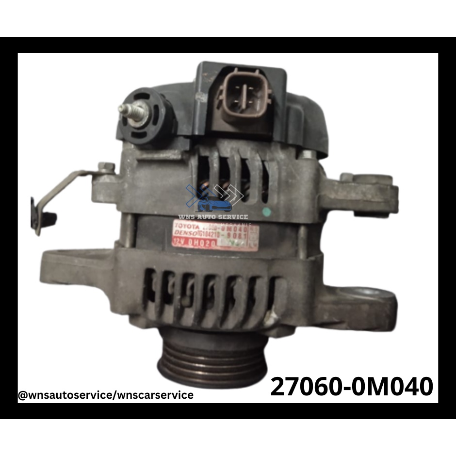 [27060-0M040] TOYOTA VIOS NCP93 ALTERNATOR ORIGINAL TOYOTA ALTERNATOR ...