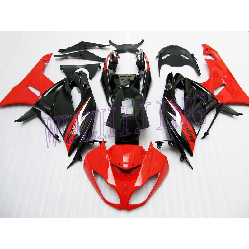 Body Kits Zx6r 09 10 Full Body Kits Zx6r 2012 Black Red Fairing 636 Zx ...