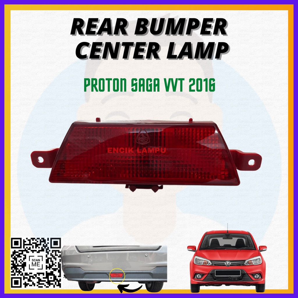PROTON SAGA (2016) VVT - ORIGINAL REAR BUMPER REFLECTOR LAMP SAGA VVT ...