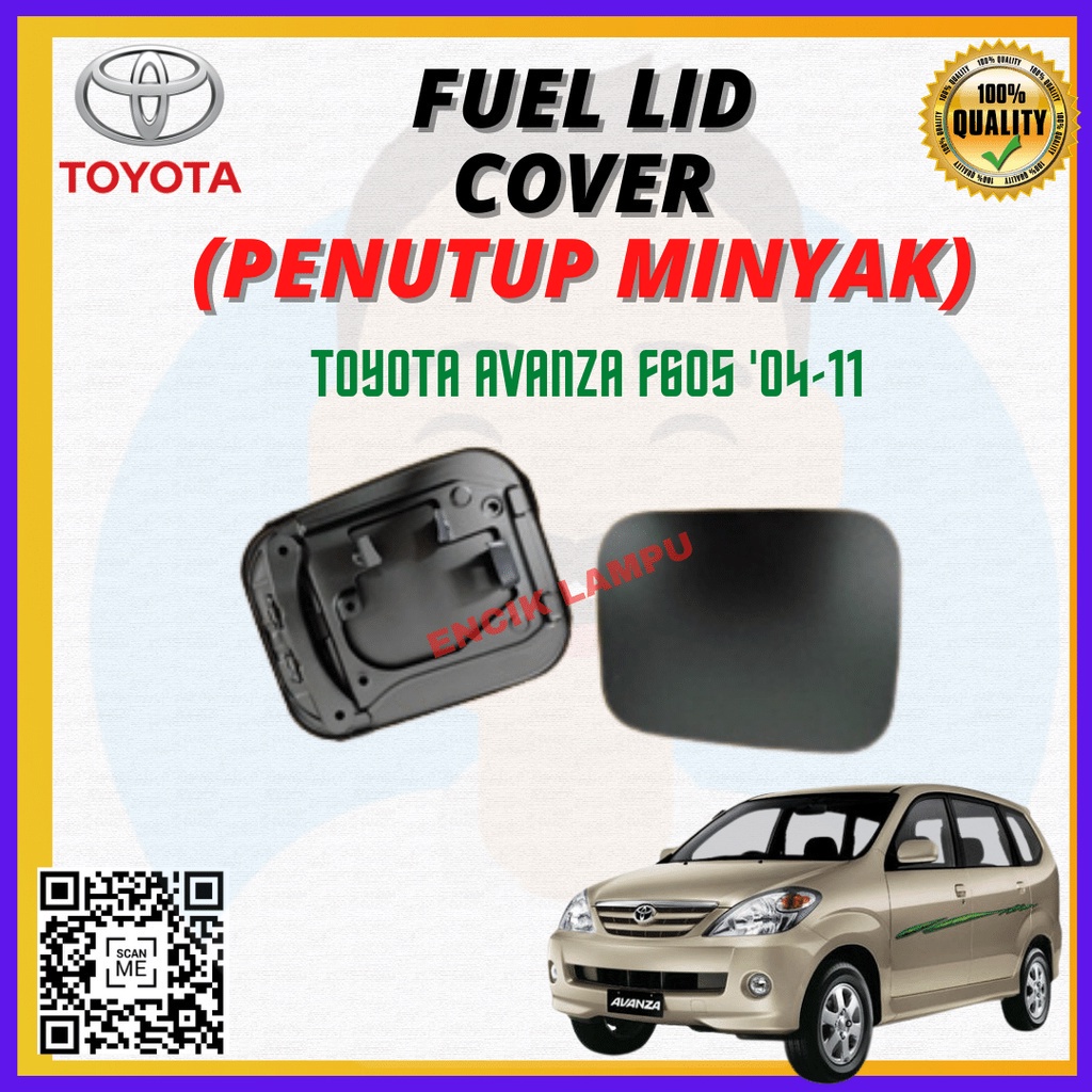 ORIGINAL TOYOTA AVANZA 2004-2012 F601 F602 FUEL LID COVER PENUTUP ...