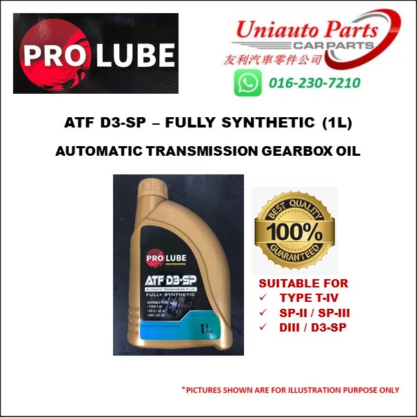 [SABAH, SARAWAK] PROLUBE ATF D3-SP FULLY SYNTHETIC AUTOMATIC ...