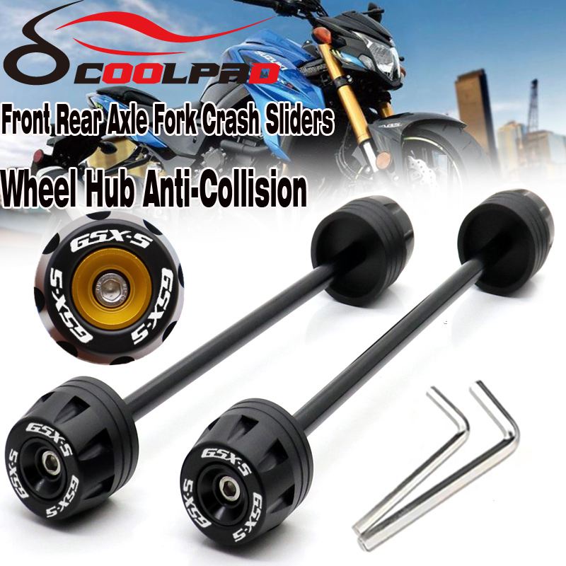 Front Rear Axle Fork Crash Sliders For SUZUKI GSXS 1000/F GSX-S1000 GSX ...