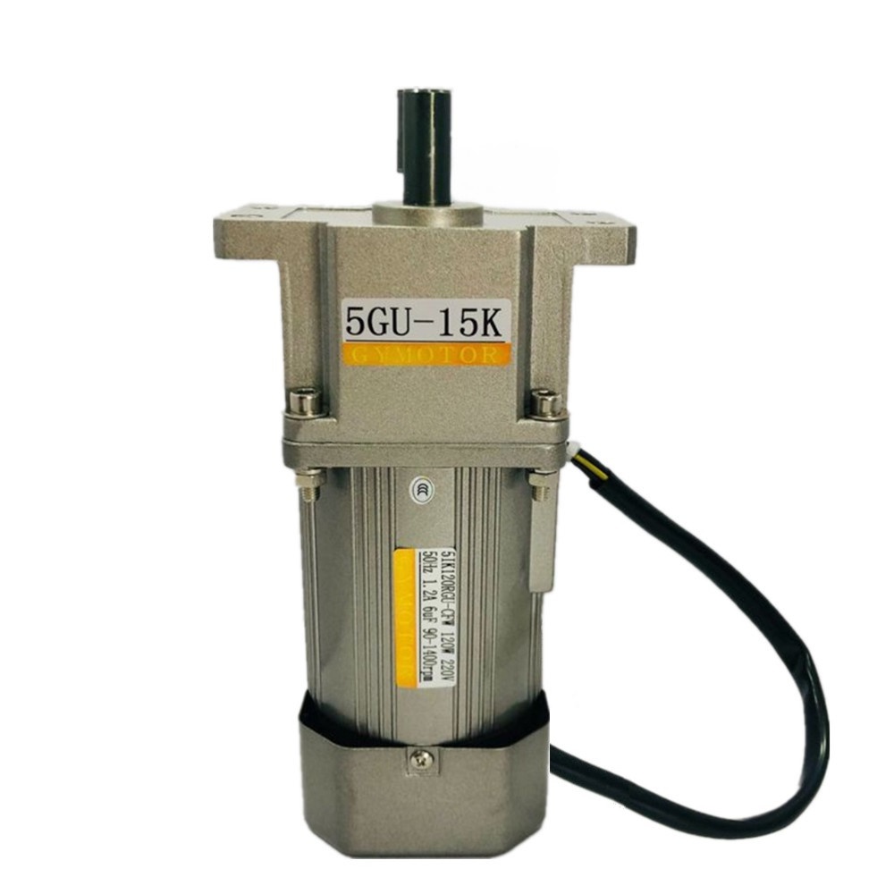 AC 220V 120W 108rpm - 675rpm Single Phase Gear Motor, Fixed / Constant ...