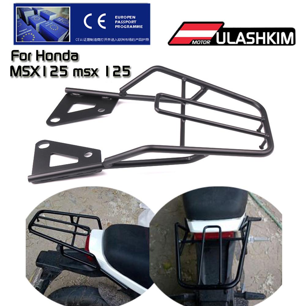 Motorcycle Black Luggage Carrier Rack Support Holder Saddlebag Cargo ...
