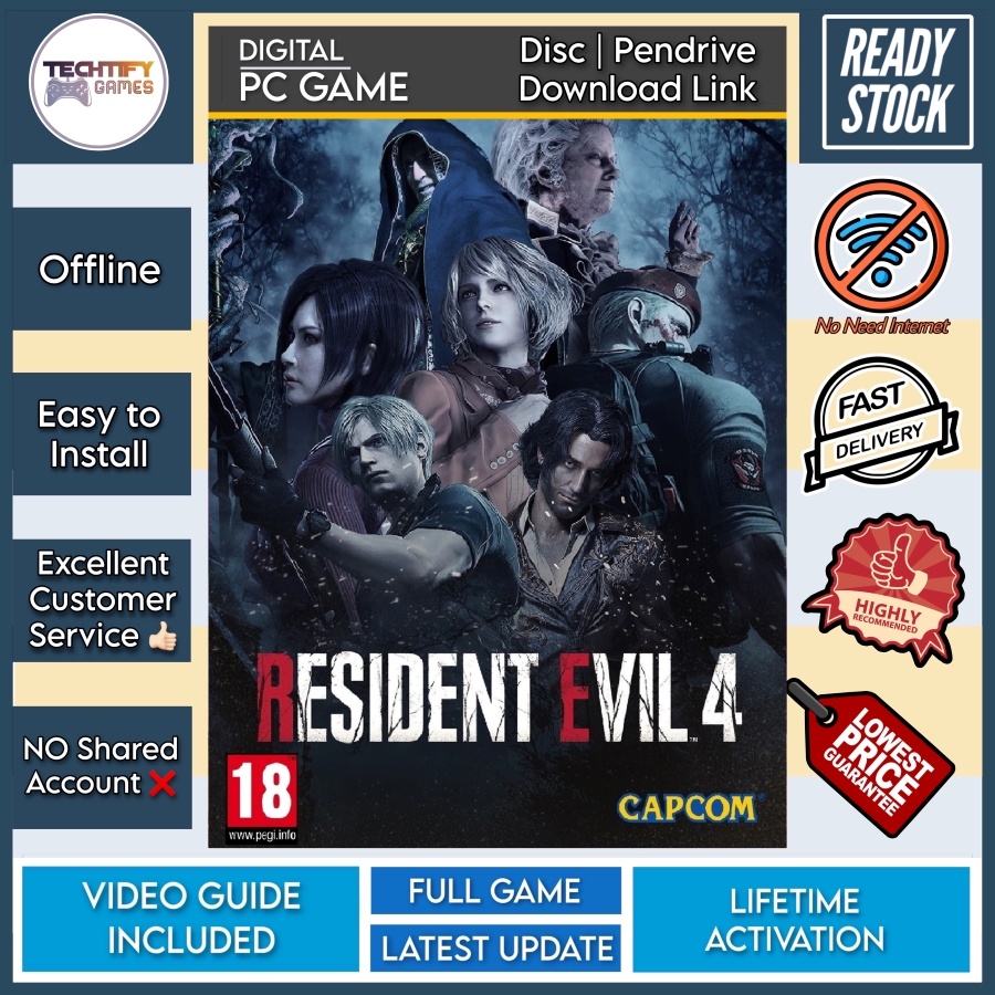 [PC Game] Resident Evil 4 REMAKE - Offline [Disc | Pendrive | Download ...