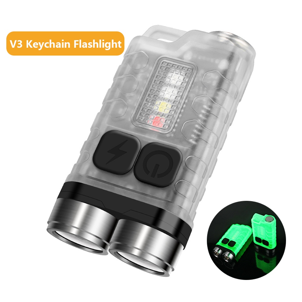 Multifunction Keychain Flashlight, 900 Lumens & 100 Meters, UV light ...