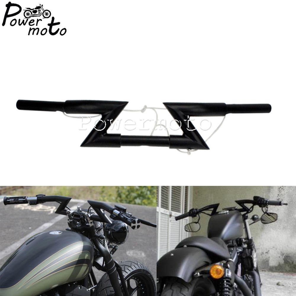 Vintage Motorcycle Handlebar 25mm 1'' For Harley Cafe Racer Cruiser ...