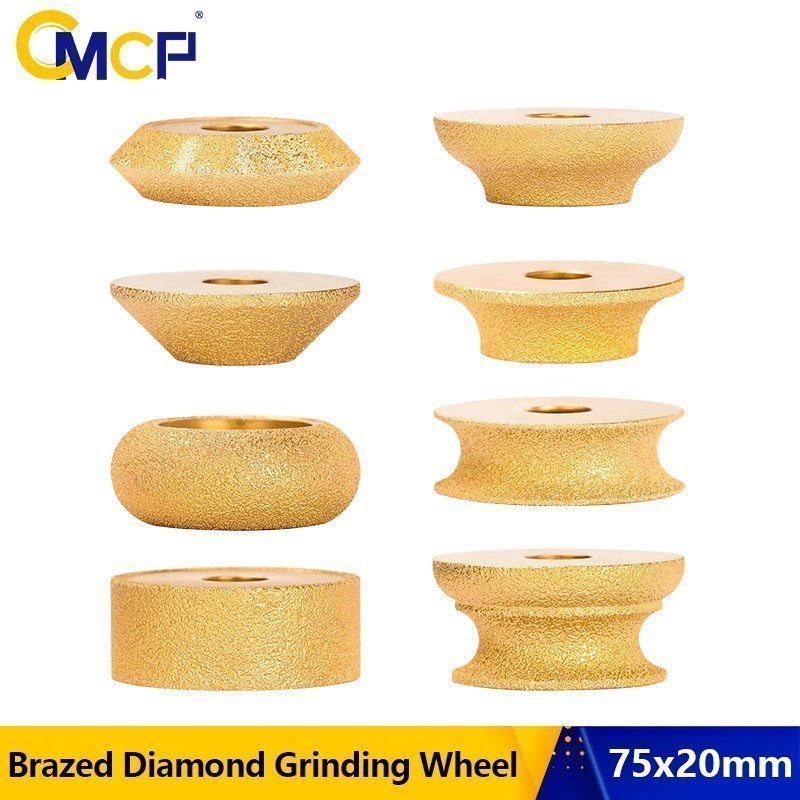 CMCP Dry Vacuum Brazed Diamond Grinding Wheel Edge Profile Grinding ...