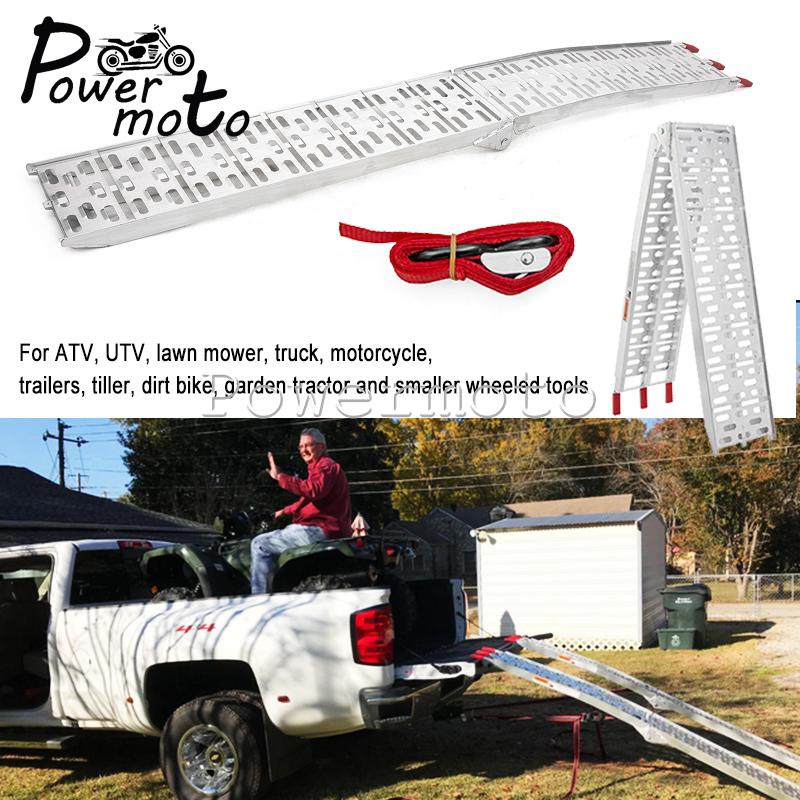 Motorcycle Portable Foldable Universal Loading Ramp For Trailers Pickup ...
