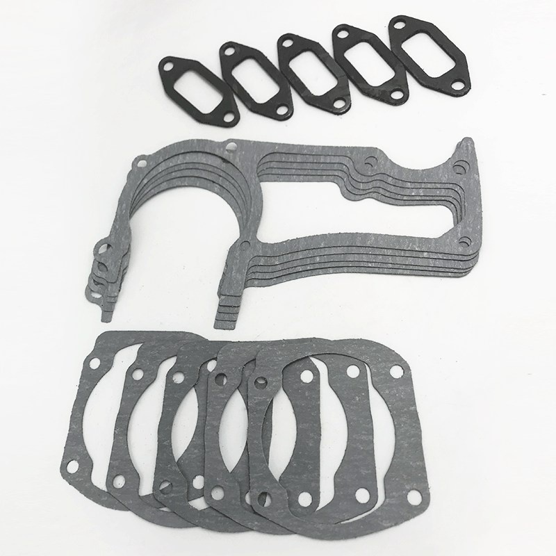 5 x Crankcase Cylinder Muffler Exhaust Gasket Set For Husqvarna 50 51 ...