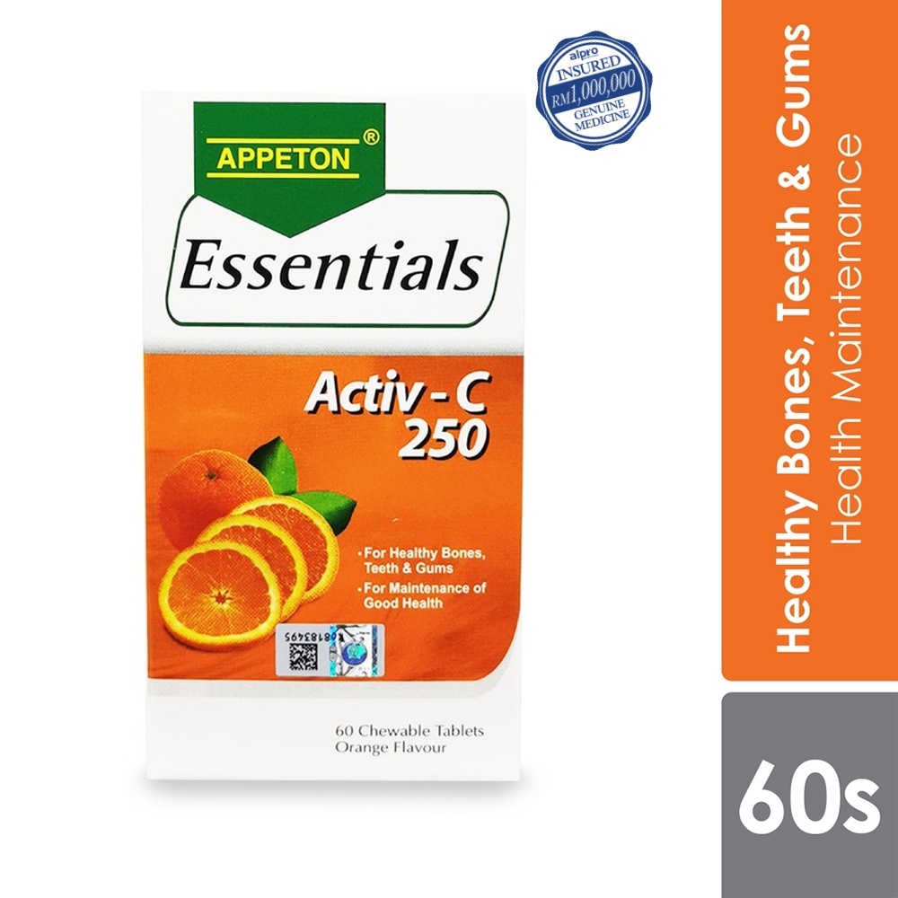 Appeton Essentials Activ-C 250 Orange 60s | Shopee Malaysia