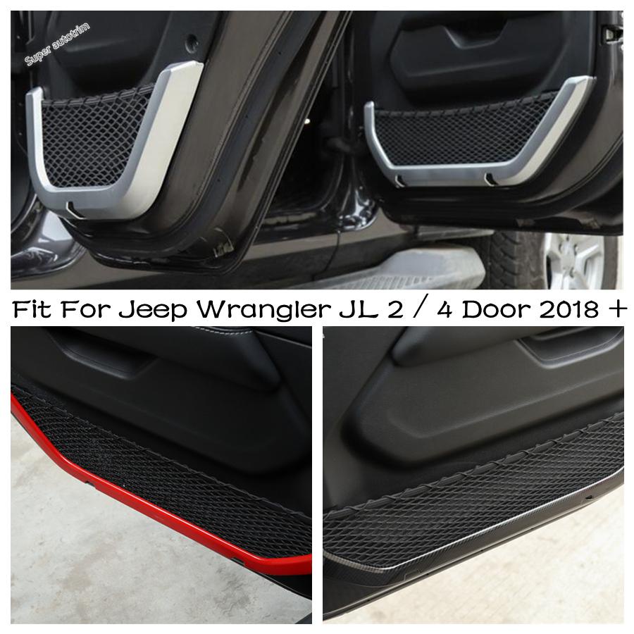 Lapetus Inner Door Storage Box Net Strips Cover Trim ABS Interior ...