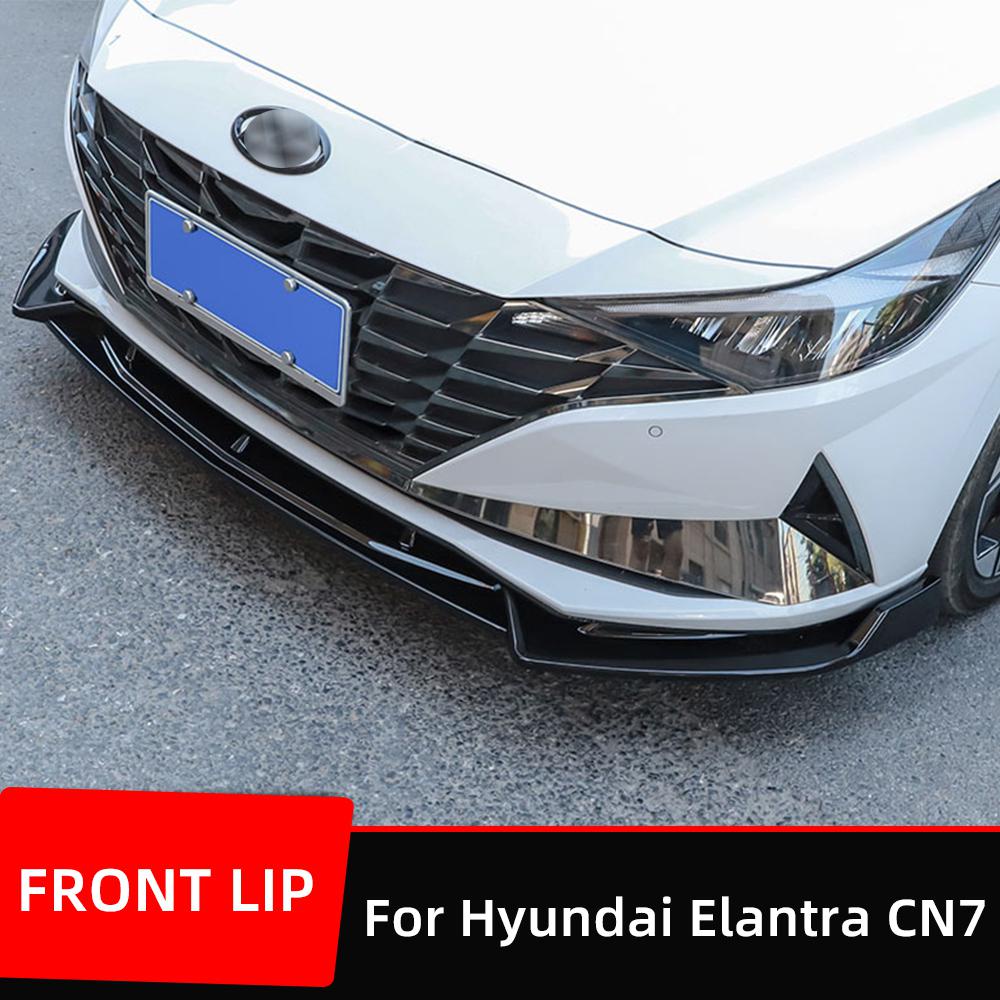 For Hyundai Elantra CN7 2021 2022 Car Front Bumper Splitter Lip Spoiler Diffuser Guard Body Kit ...