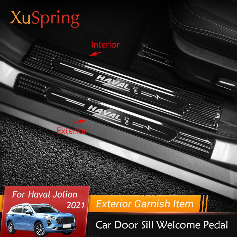 Car Scuff Plate Door Sill Trim Welcome Pedal Protection Accessories ...