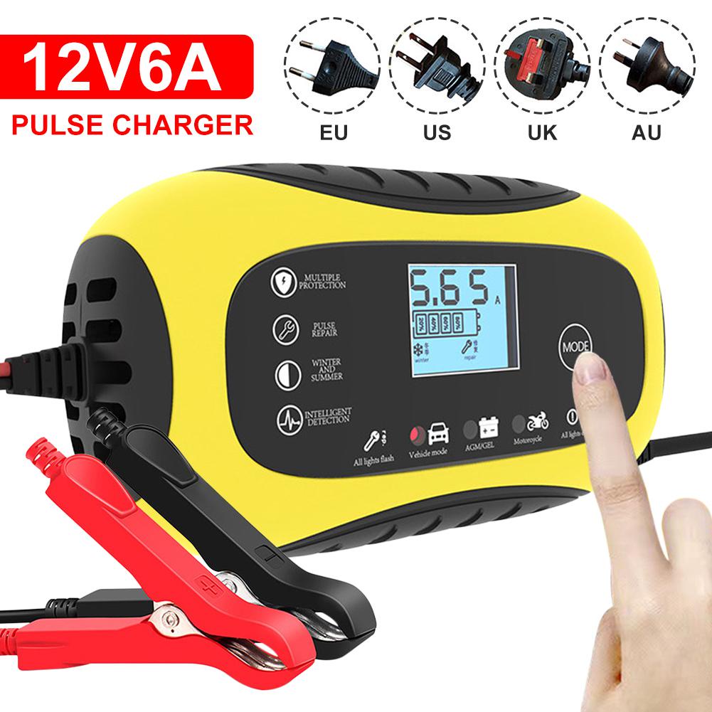 Full Automatic Car Battery Charger 12V Digital Display Battery Charger ...