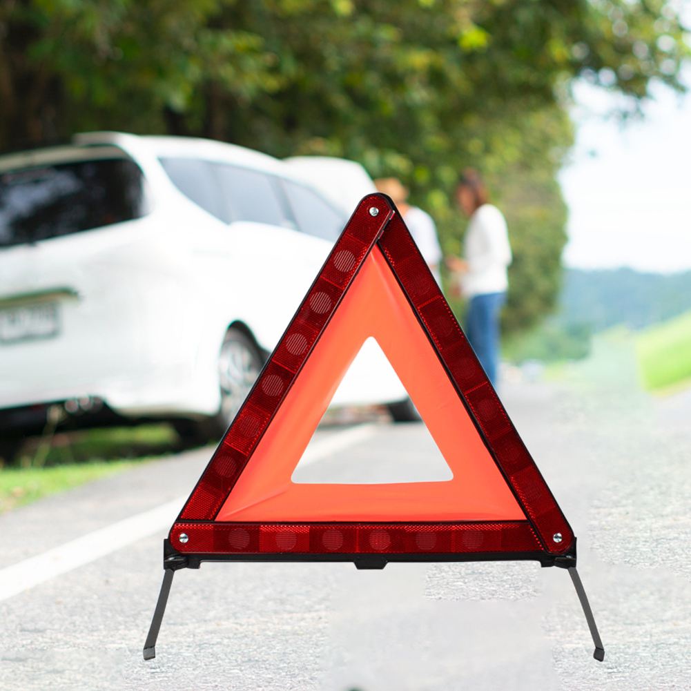 Car Emergency Breakdown Warning Triangle Red Reflective Road Safety ...