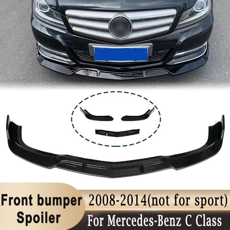 Front Bumper Spoiler Lip for Mercedes-Benz C Class W204 C180 C200 C250 ...