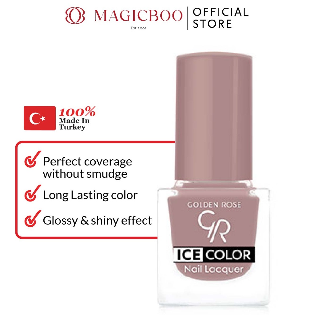 Magicboo Golden Rose Ice Color Nail Lacquer 120 (6ml) | Shopee Malaysia