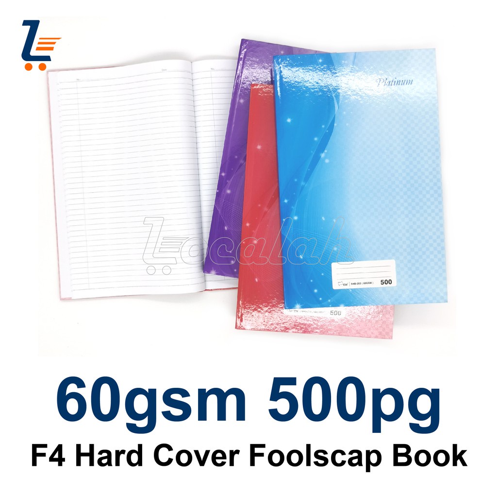 F4 Hard Cover Foolscap Book / Buku Log Panjang Kulit Tebal 120p/ 200p ...