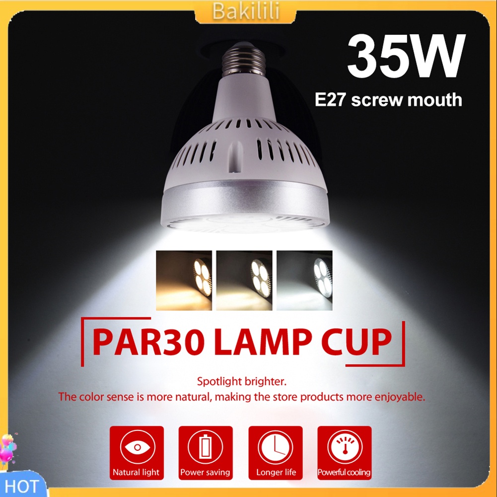 (Bakilili) E27 35W P30 PAR30 LED Bulb Light Super Bright Spotlight Lamp ...