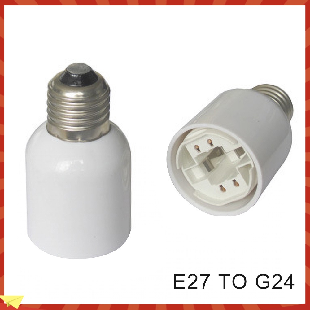 {Ghentr} E27 to G24 LED Light Screw Bulb Socket Base Lamp Cap Holder ...