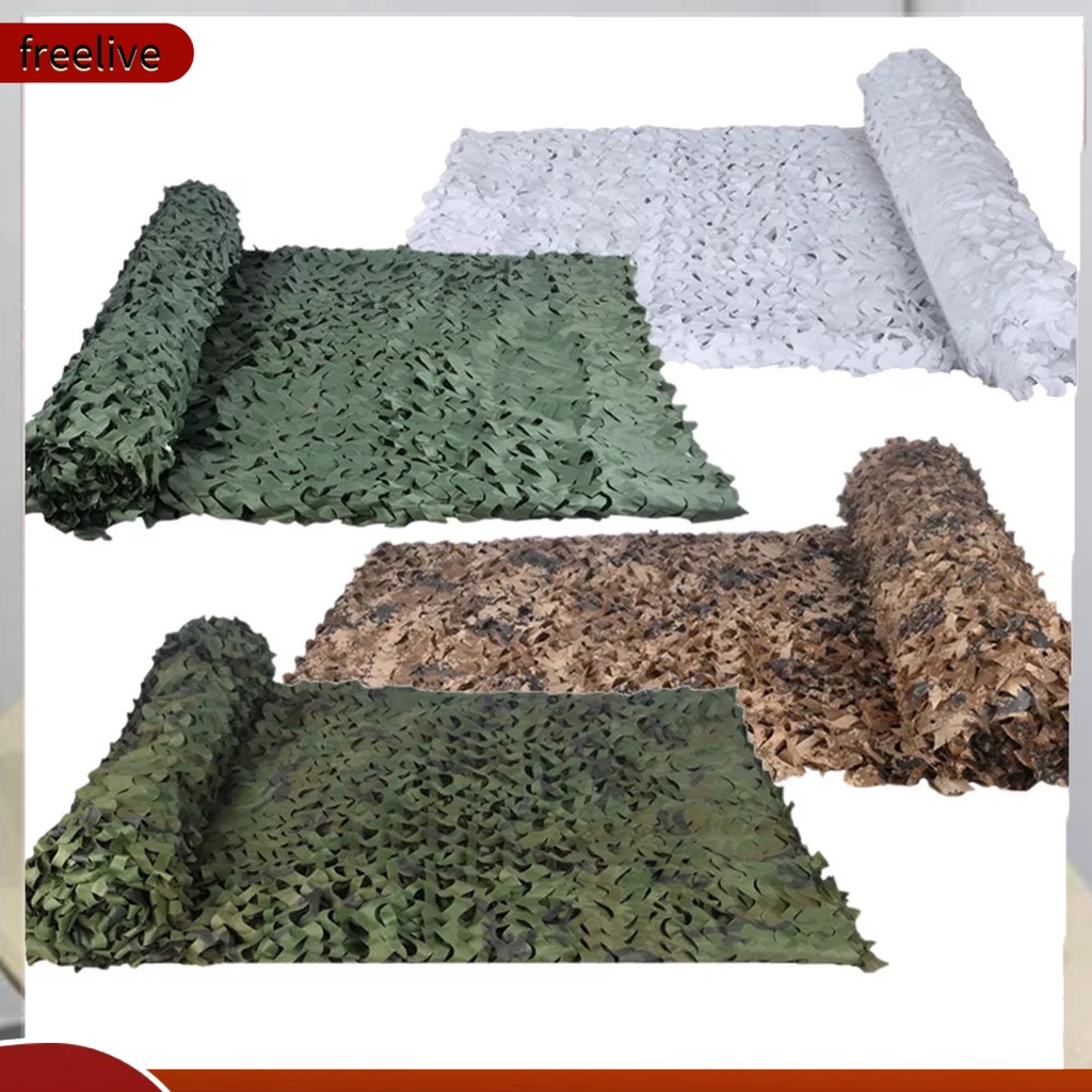 (freelive) Camouflage Net Hiding Mesh Sun Shelter Camo Shade for Garden ...