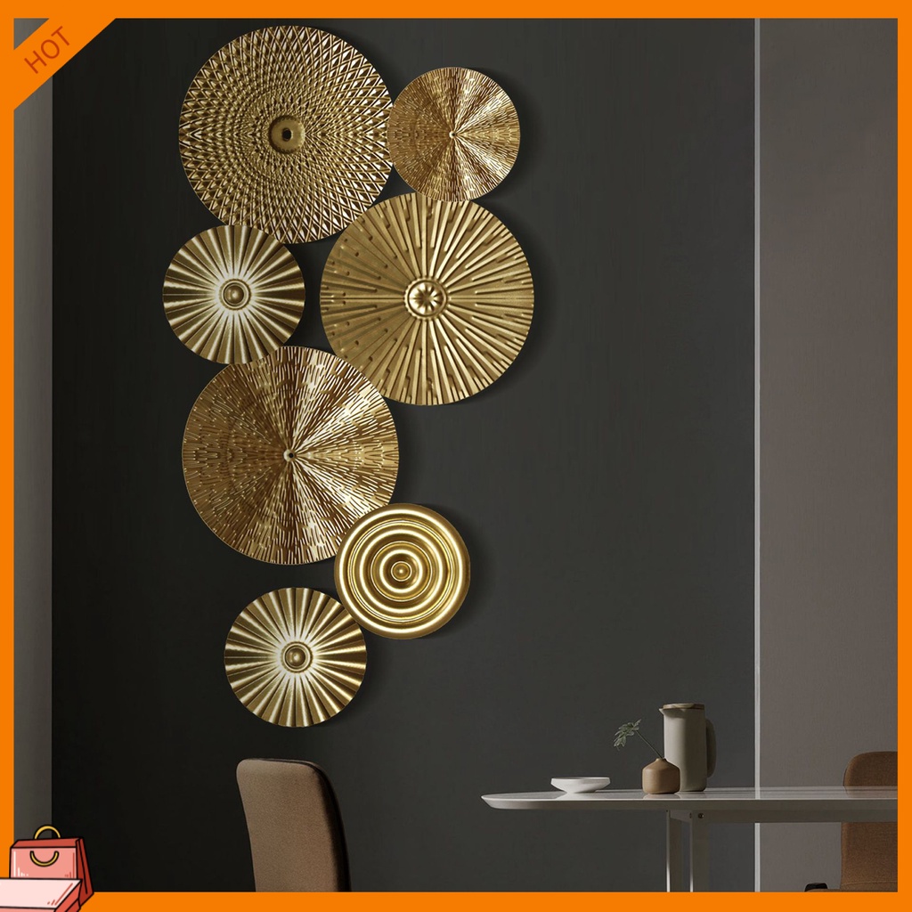 Bis Golden Wall Disc Retro Round Disc Wall Decor Aesthetic House ...