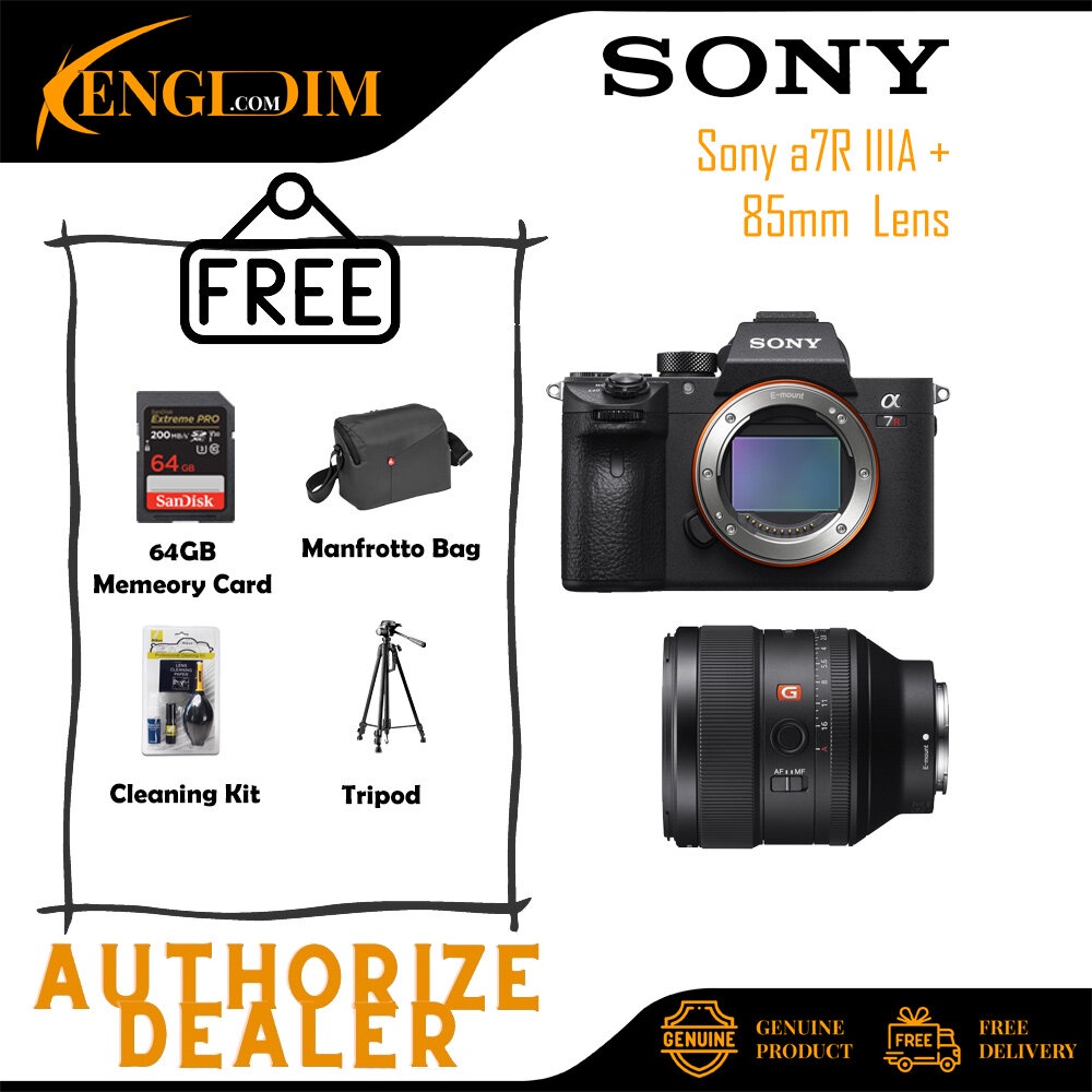 (READY STOCK) Sony a7R IIIA a7riiiA a7r3A + FE 85mm F1.4 Lens (SONY MALAYSIA WARRANTY) | Shopee ...