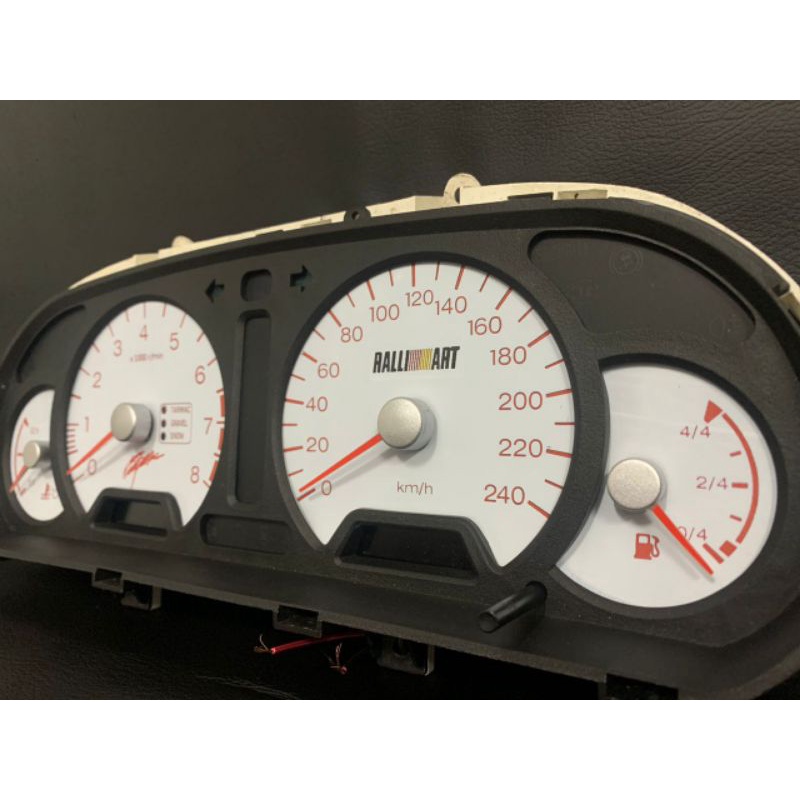 PROTON Waja Ralliart custom meter plate - whita dials | Shopee Malaysia