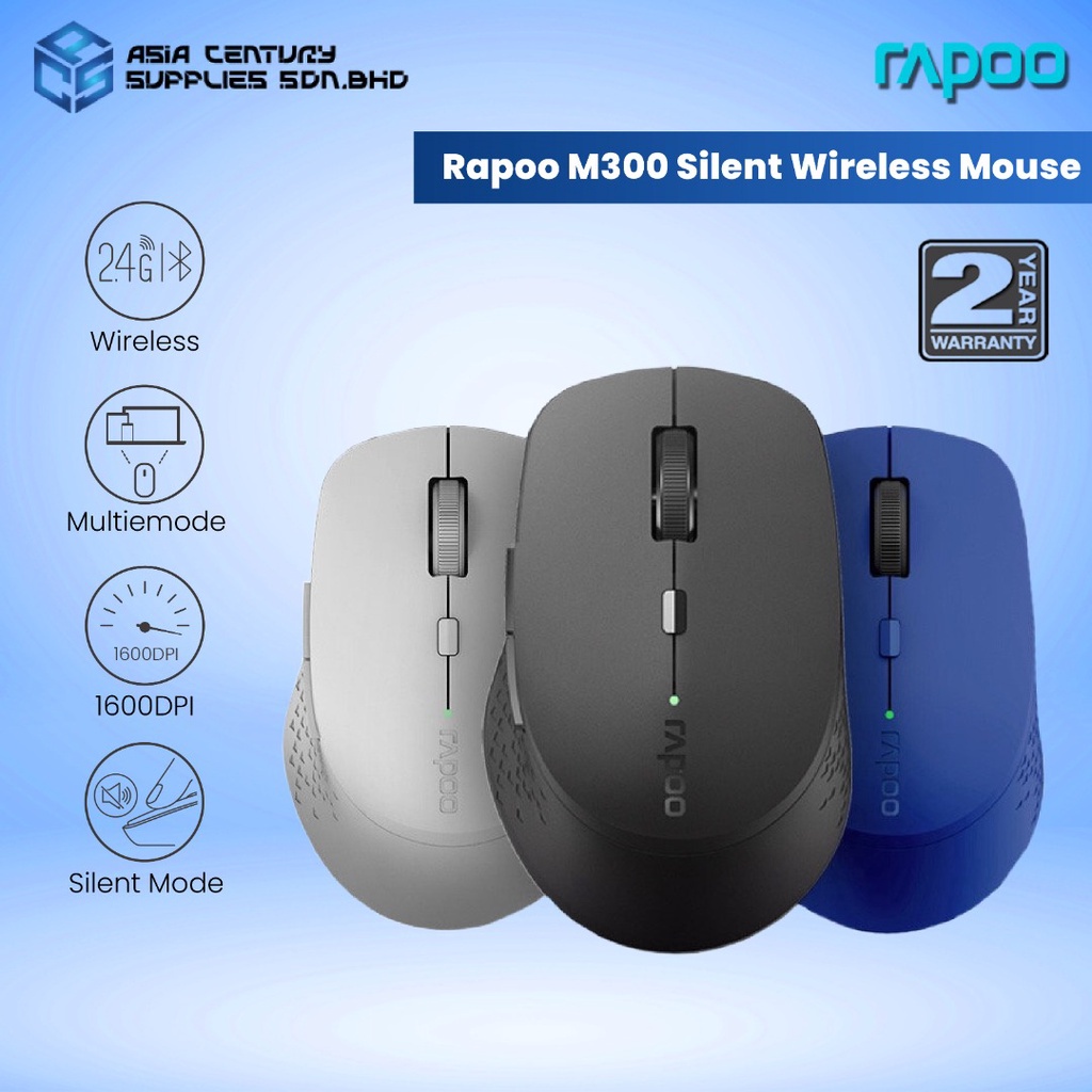 Rapoo M300 Silent 2.4G Wireless Mouse / Rapoo Silent Wireless Mouse ...