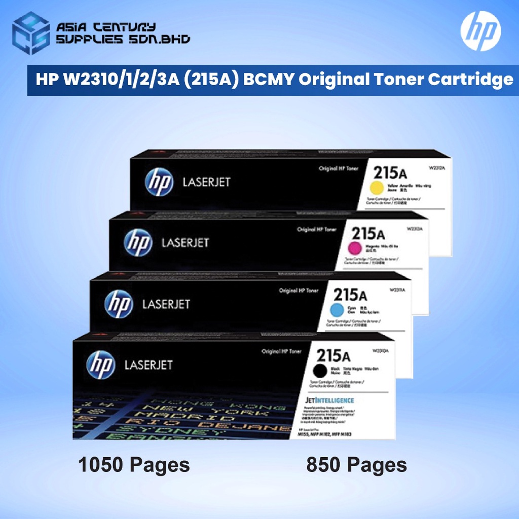 Color Toner Cartridge HP W2310A W2311A W2312A W2313A 215A BCMY /HP ...