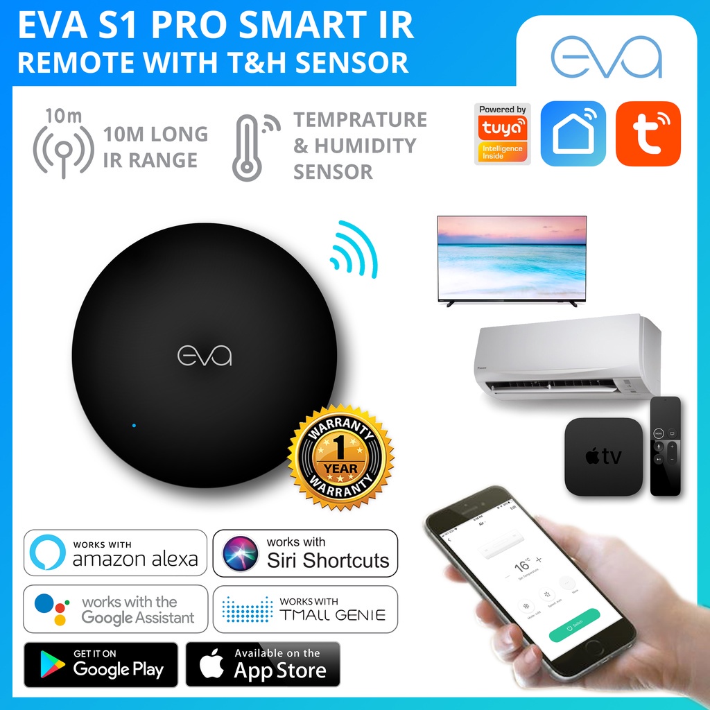 universal remote [NEW] Eva S1 PRO Smart Universal IR Controller with T ...