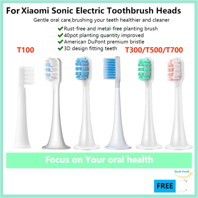 【Toothbrush Heads】20Pcs - T100/T200/T300/T500/T700 Compatilble For Xiaomi Mijia Smart Electric ...