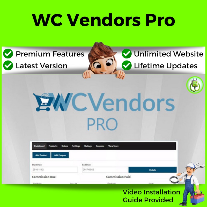 Wc Vendors Pro Wordpress Plugin [pro Version Lifetime Updates