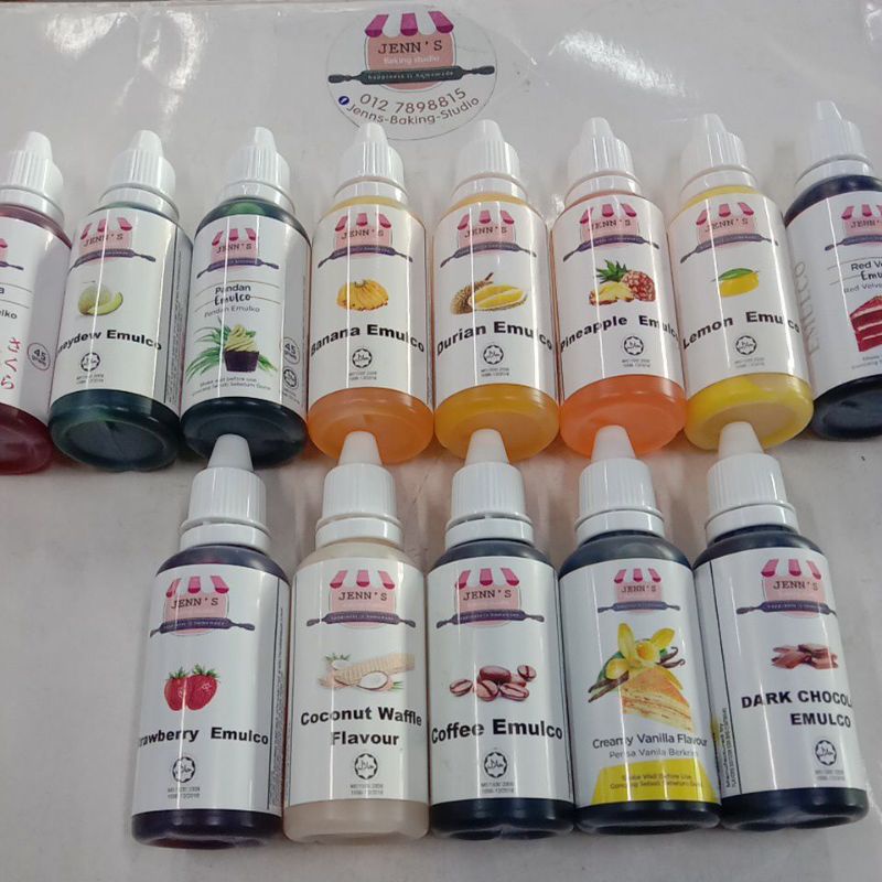 Jenns Emulco/Flavouring 40G, Coconut Waffle Creamy Vanilla Strawberry ...