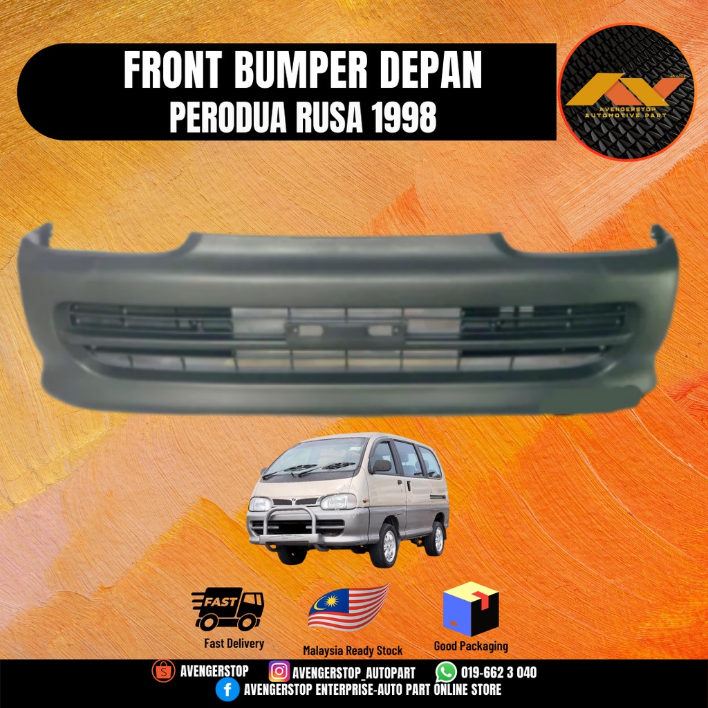 PERODUA RUSA 1998 FRONT BUMPER PLASTIC PP MATERIAL PLASTIK 100% HIGH ...