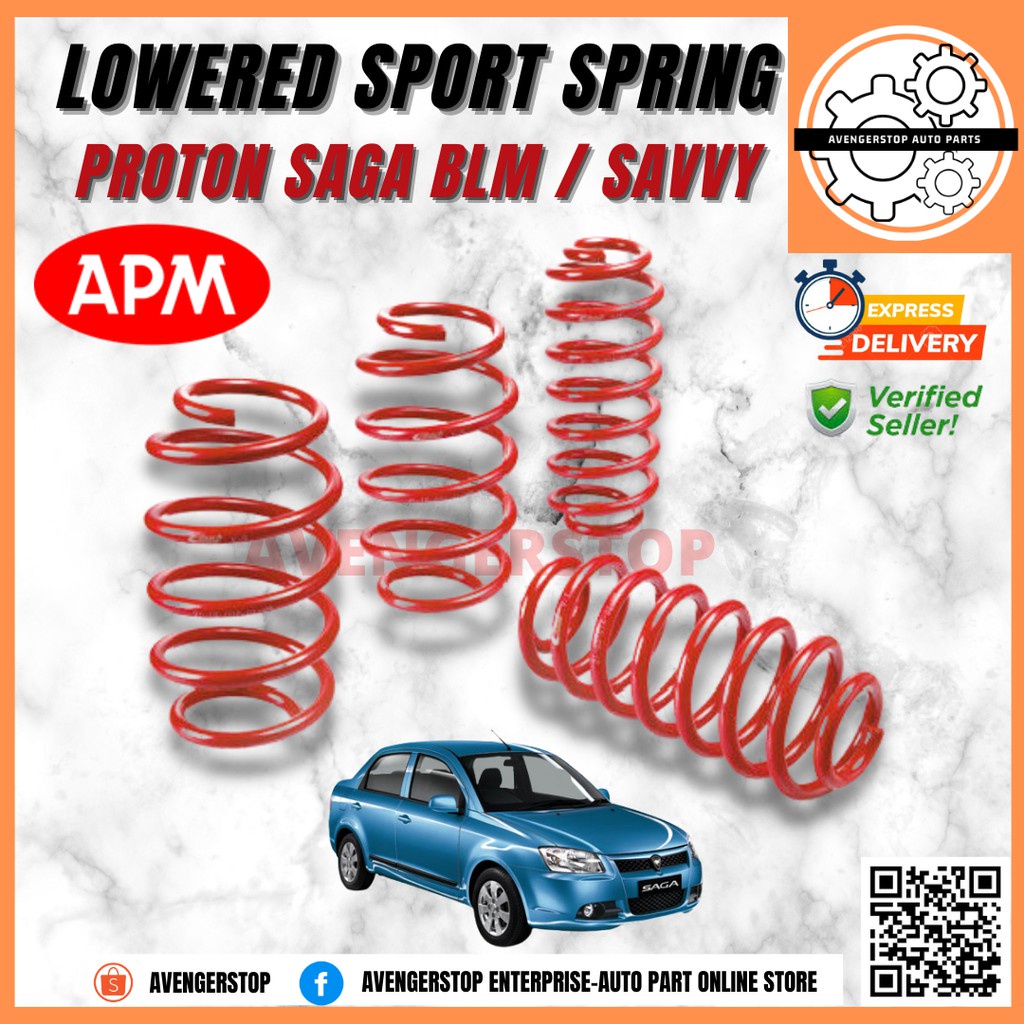 PROTON SAGA BLM SAVVY APM PERFORMAX SPORT SPRING | Shopee Malaysia
