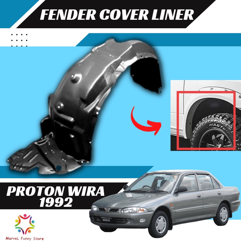 Proton Wira 1992 Cover Tayar Mudguard Daun Pisang Fender Cover Liner ...