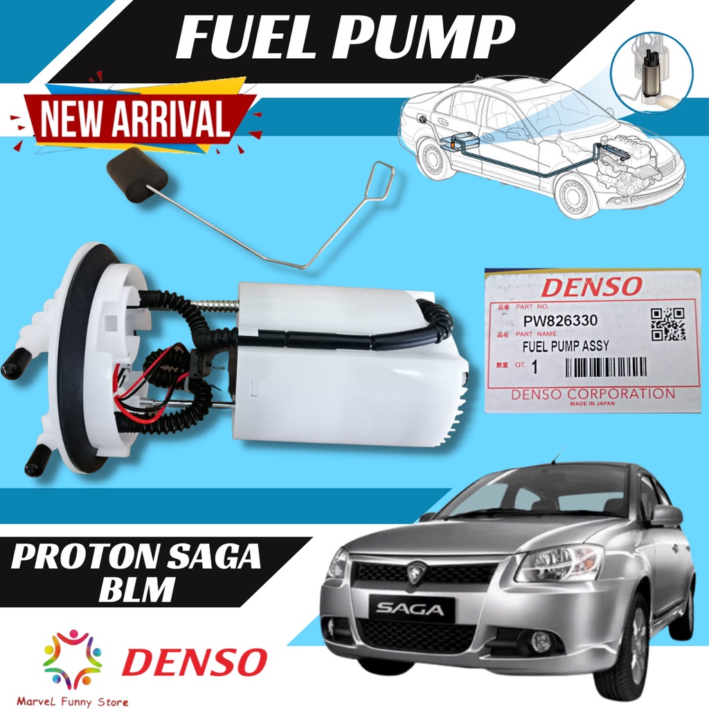 Proton Saga Blm Fuel Pump Denso Original Pw826330 | Shopee Malaysia