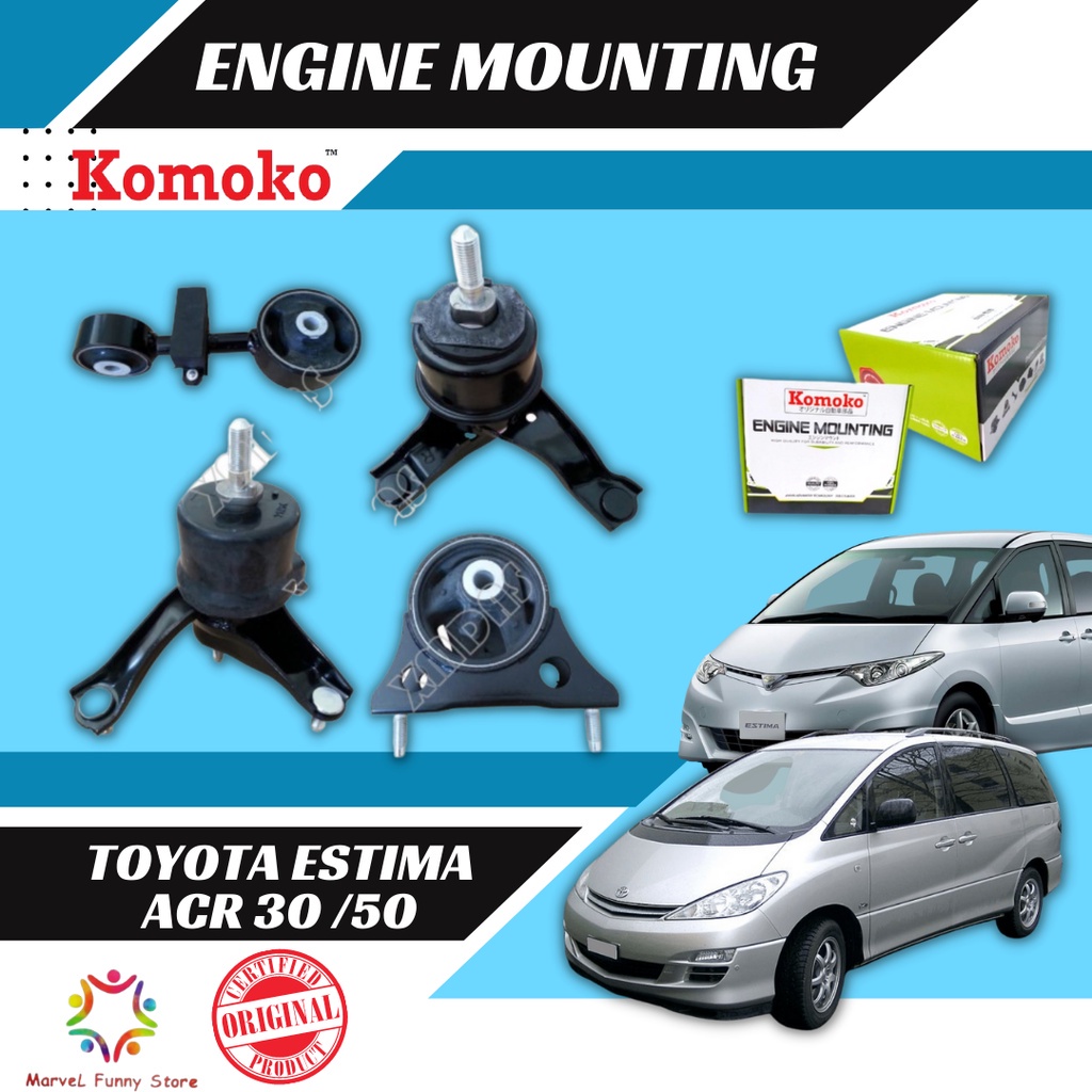 Toyota Estima Acr30 2.4 Acr50 Engine Mounting Kit Komoko | Shopee Malaysia