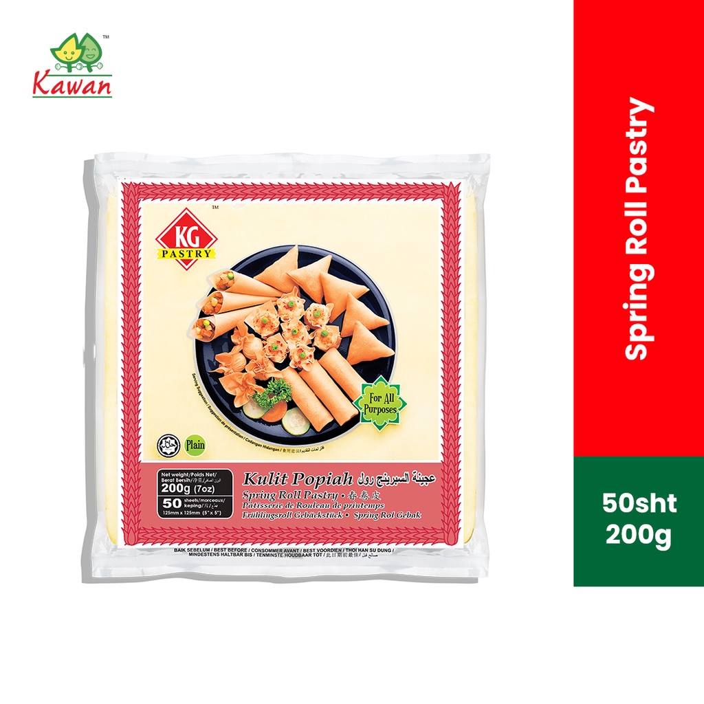 KG PASTRY Spring Roll Pastry 5" (50 pcs - 200g) | Shopee Malaysia