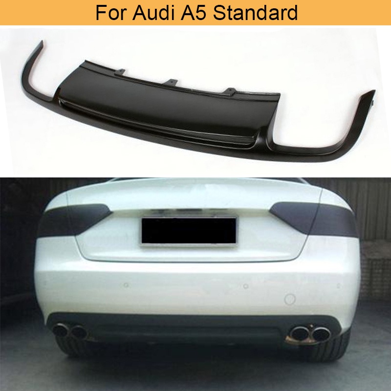 PU Rear Bumper Diffuser Lip Spoiler for Audi A5 Sportback 4D 2008-2011 ...
