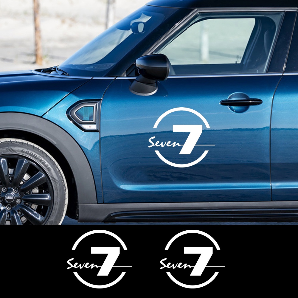 Car styling Door Side 7 Seven 37 Vinyl Decals Stickers for Mini Cooper ...