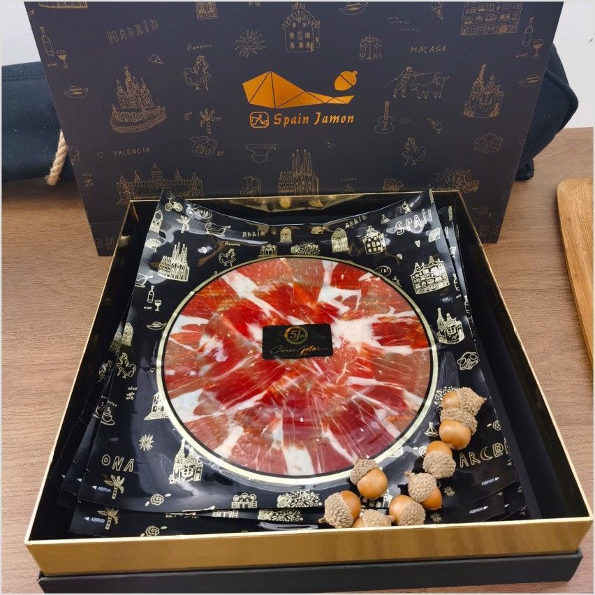 5 j ham Spanish Iberian ham pure black pig acorn cage-free 3西班牙5J火腿伊比利亚 ...