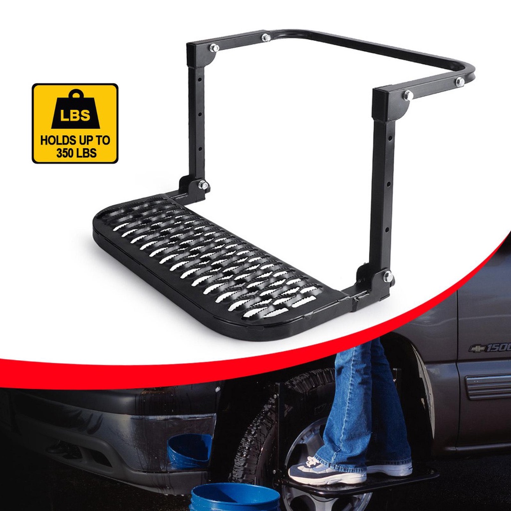 Universal Car Protable Folding Stairs Tyre Mount Steps Ladder Heavy ...