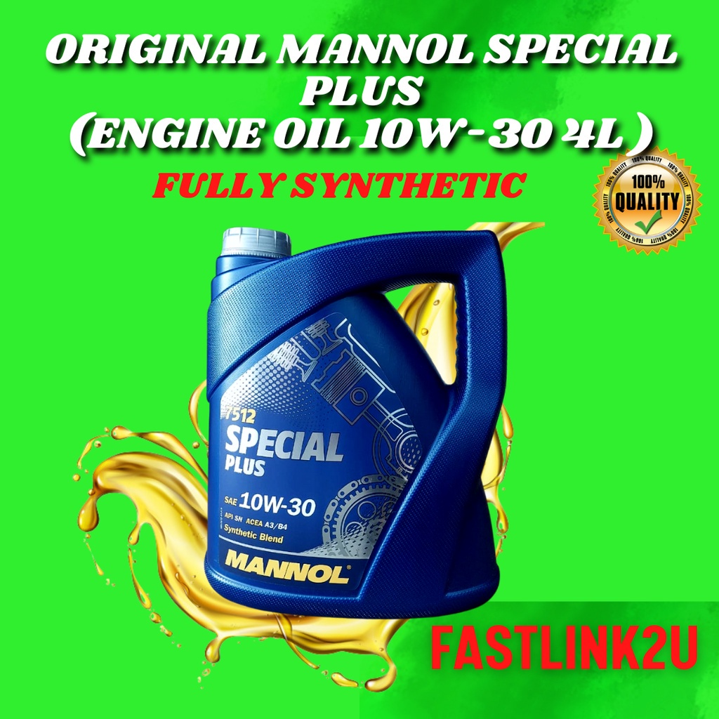 Fastlink Mannol Special 10W-30 Semi Synthetic 4 Litre Engine Oil ...